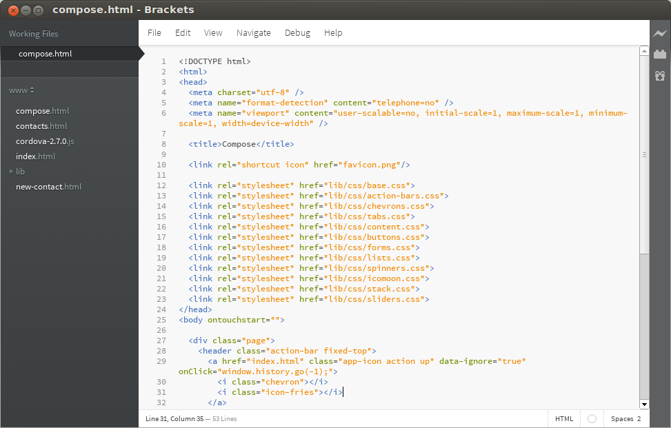 Brackets – Code editor for web developers! – SUDOBITS Blog