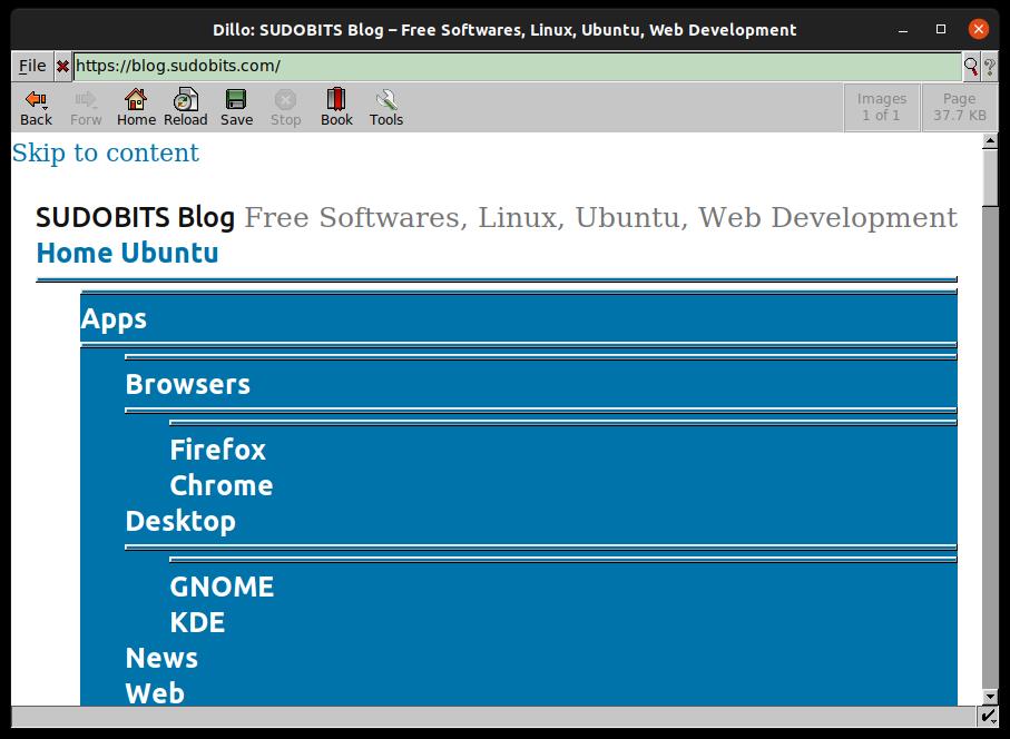 Lightweight Web Browsers for Ubuntu / Linux – SUDOBITS Blog