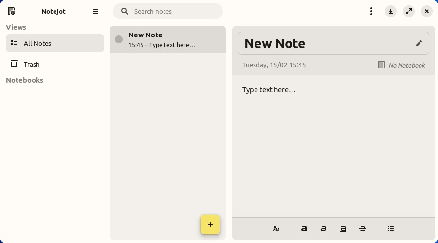 Notejot – Minimalist Note Taking App for Ubuntu/Linux – SUDOBITS Blog