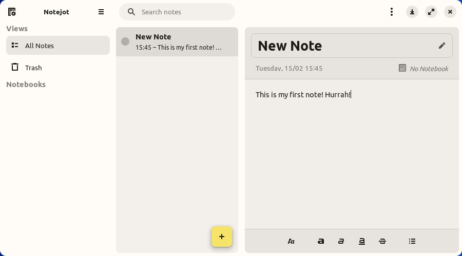 Notejot – Minimalist Note Taking App for Ubuntu/Linux – SUDOBITS Blog